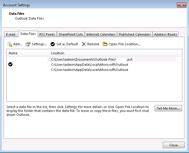 Manually Repair Outlook PST using scanpst.exe