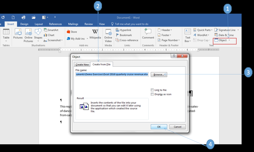 Resolved Cannot Edit Excel Object in Microsoft Word 2016 Error